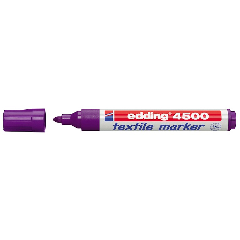 Vodootporni marker T-SHIRT E-4500 2-3mm šljiva Edding