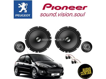 Peugeot 207 komplet zvucnika Pioneer TS-A CS (komponentni)