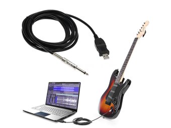Guitar USB link kabl, povezuje racunar i gitaru, WIN, MAC