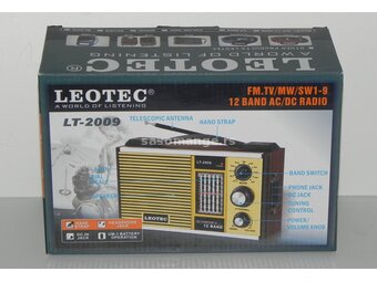 Radio LEOTEC na struju ili baterije
