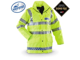 British police fluo goretex jakna