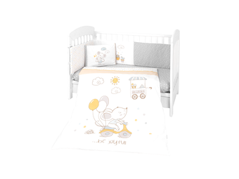 Kikka Boo Posteljina sa ogradicom za bebi krevetac 6 pcs 60x120cm Joyful Mice KKB60072