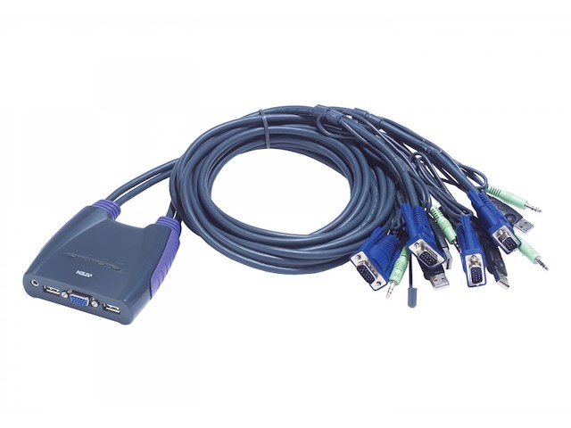 ATEN 4-Port USB VGA/Audio Cable KVM Switch + GARANCIJA!
