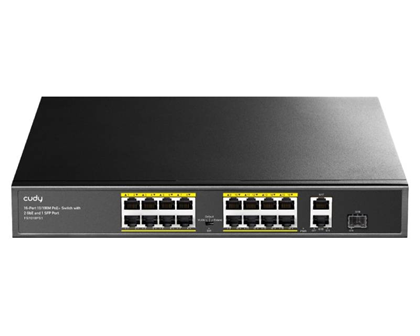 CUDY FS1018PS1 16-Port 10/100M PoE+ Switch with 1 Combo SFP Port