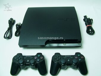 Sony PS3 Slim / 320gb / PES 22 + GTA V + Assassins + 30 Igre