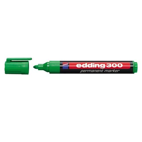 Marker permanent 300 1,5-3mm, zaobljeni zelena Edding