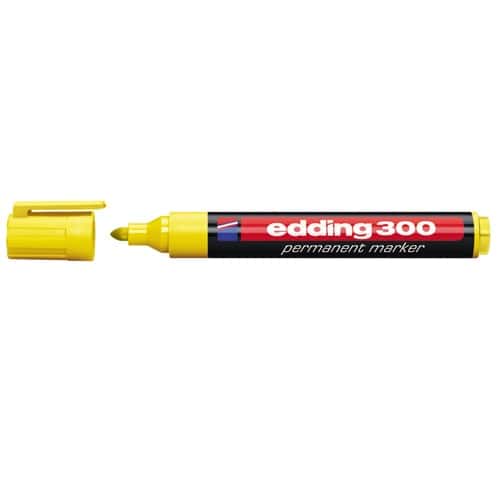 Marker permanent 300 1,5-3mm, zaobljeni žuta Edding