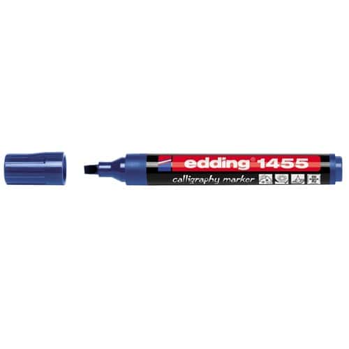 Permanent kaligrafski marker E-1455 1-5mm plava Edding