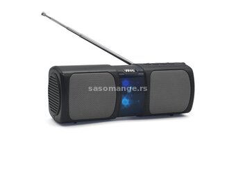 Zvučnik bežični + karaoke mikrofonom Bluetooth R15 - siva