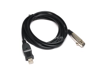 Kabal / kablovi USB muški na XLR za mikrofon audio jwd22 3m
