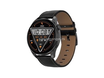 Pametni sat (smart watch) Dt3 (silikon/koža narukvica) crna