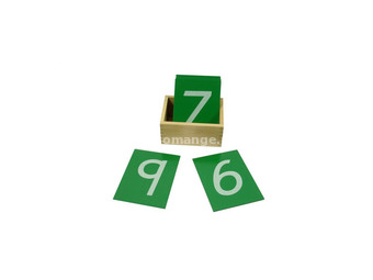 Montesori Taktilne kartice sa brojevima na šmirgl papiru HTS0124