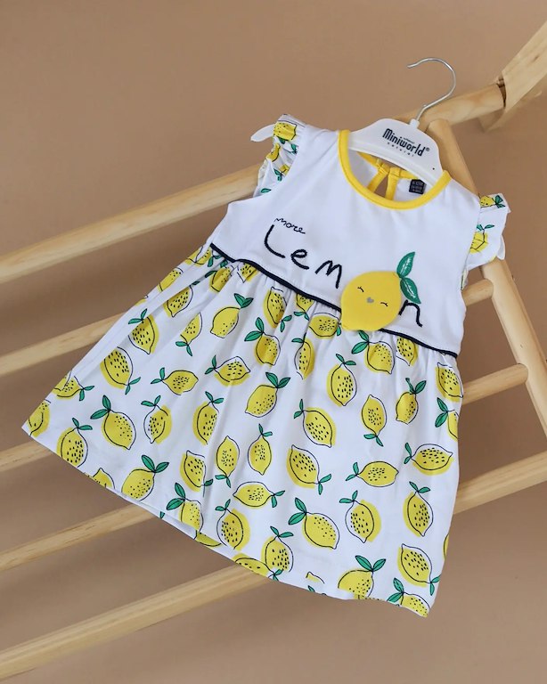 Letnja haljinica za bebe MiniWorld „Lemon“