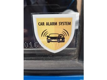 Nalepnica Auto alarm Car alarm system br 3 zuta