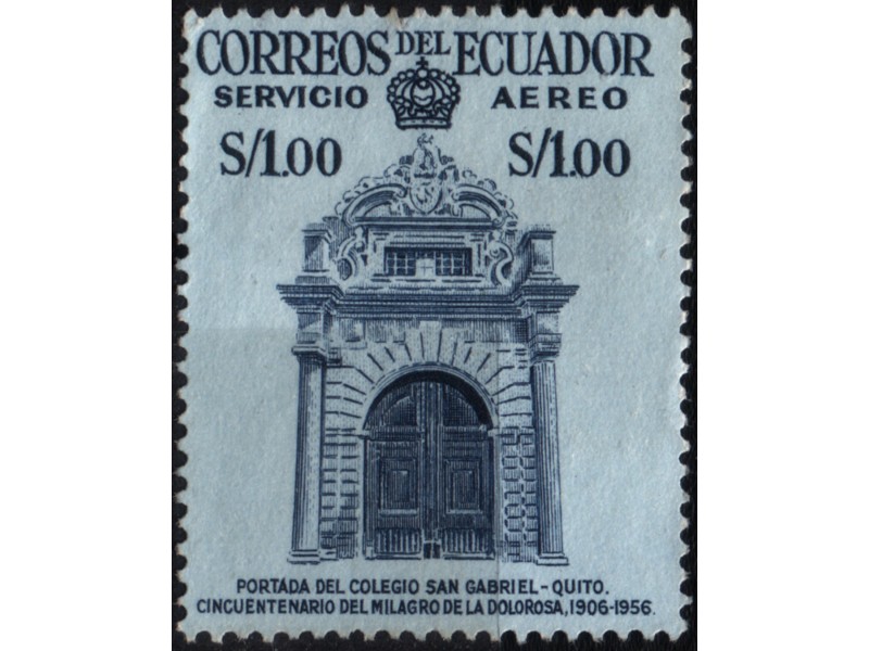 kt524dzs 27.apr1958 Ecuador Mi962(-F-)1/4