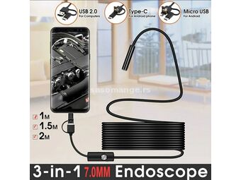 Endoskop kamera 2m duzine polu tvrdi kabal