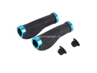 Ručke za bicikl - trotinet (grip) PVC - crno plava