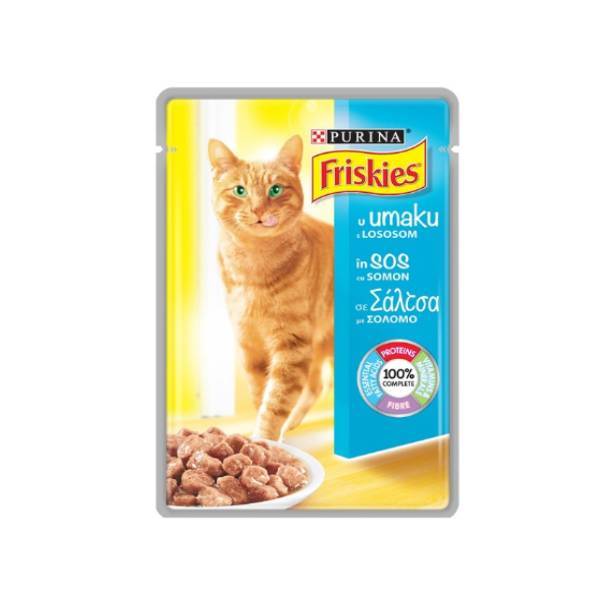 PURINA FRISKIES Cat Sos Salmon 4×100 g (Pozvati za cenu)