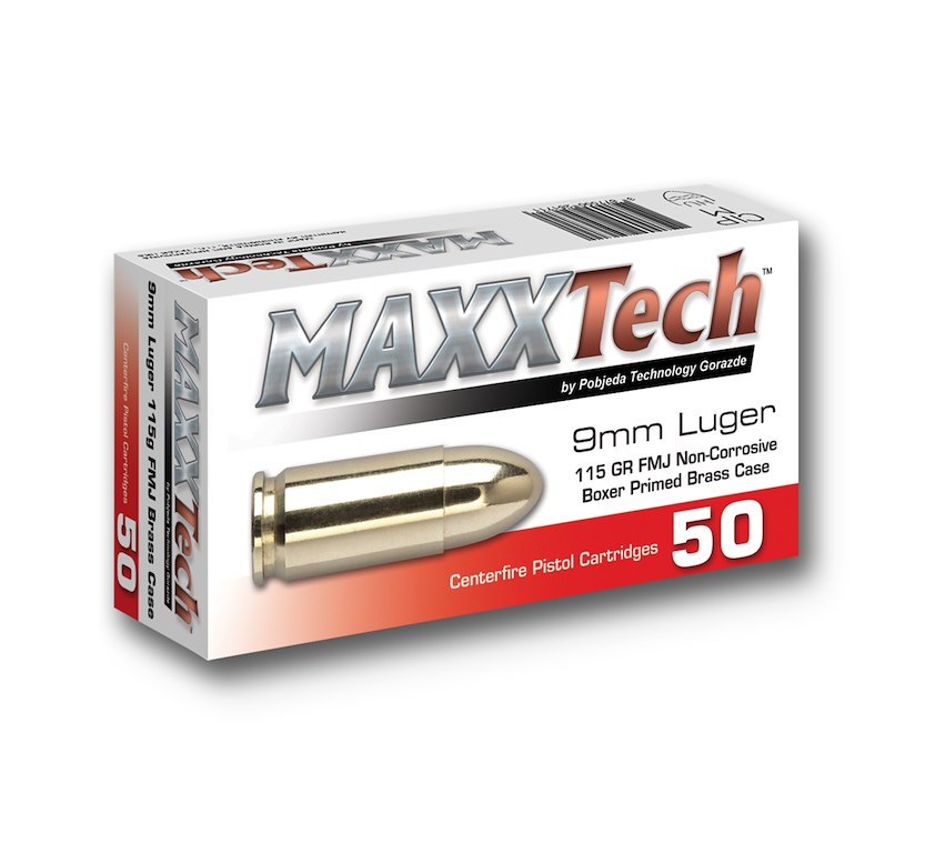 Metak pištoljski MaxxTech 9mm Luger