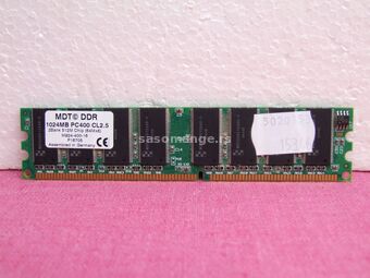 MDT DDR1 1Gb memorija za PC racunare + GARANCIJA!