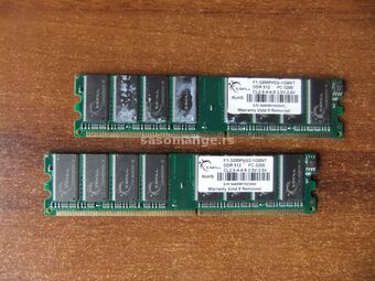 G-Skill DDR1 memorija 2x512MB+GARANCIJA!
