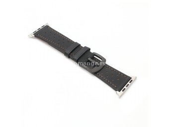 Narukvica rift kožna za Apple pametni sat watch 42mm crna