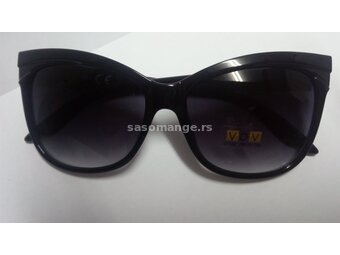 Naočare za sunce plastične mačkaste - crne