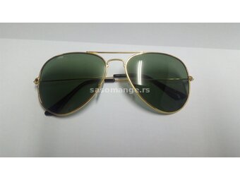 Naočare za sunce Aviator - zlatno - zelene