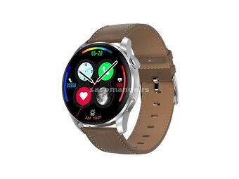 Pametni sat (smart watch) DT3 koža/silikon - srebrna