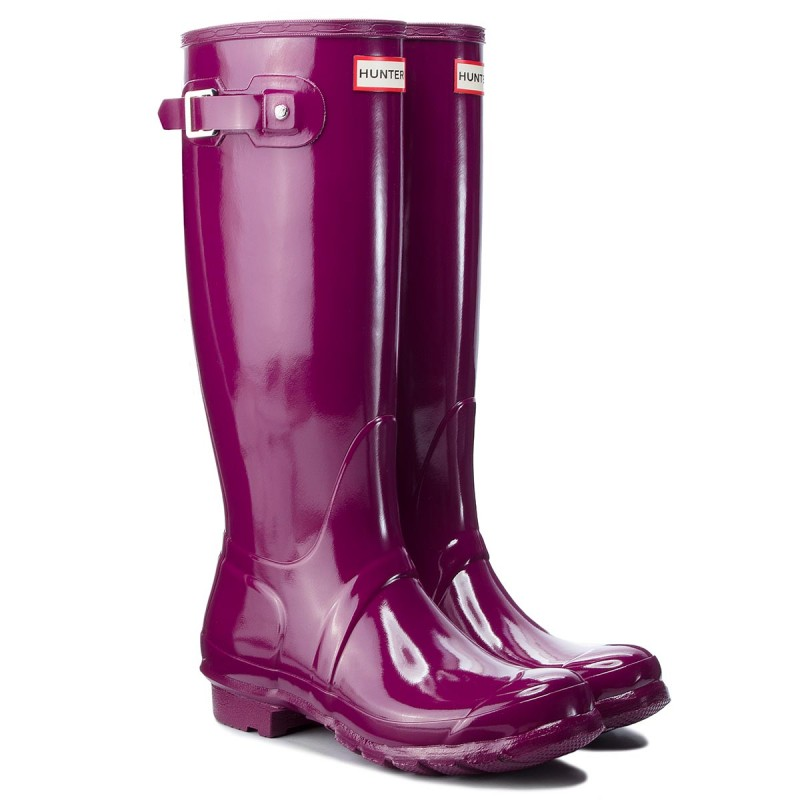 Hunter Original Tall Gloss Boots – Violet