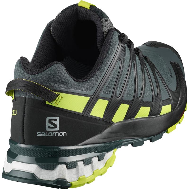 Salomon Patike Za Trail Trčanje Muške Xa Pro 3d V8 Gtx Dark Zeleno/Crna/Žuta RS495GM