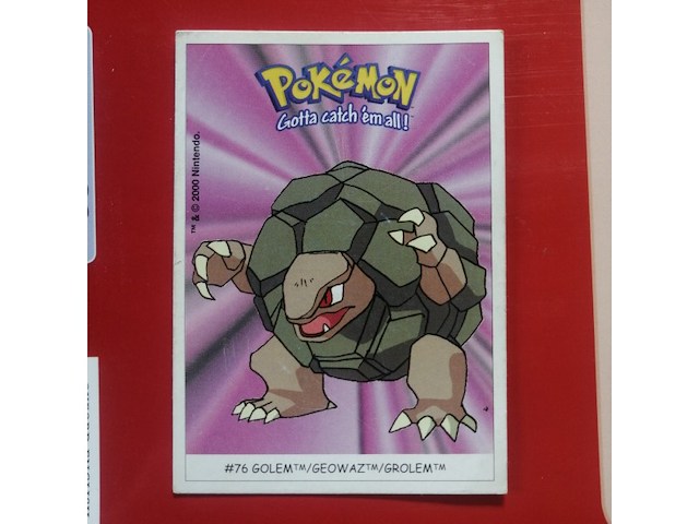 Pokemon # 76 Golem dunkin boomer