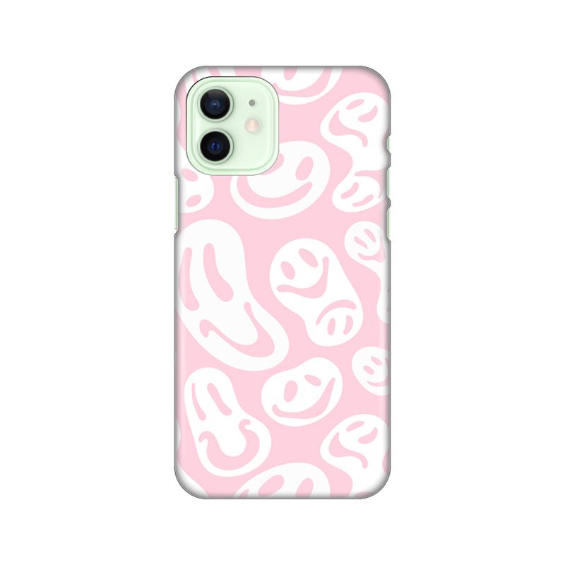 Maskica Silikonska Print za iPhone 12 6.1 Pink Smiles