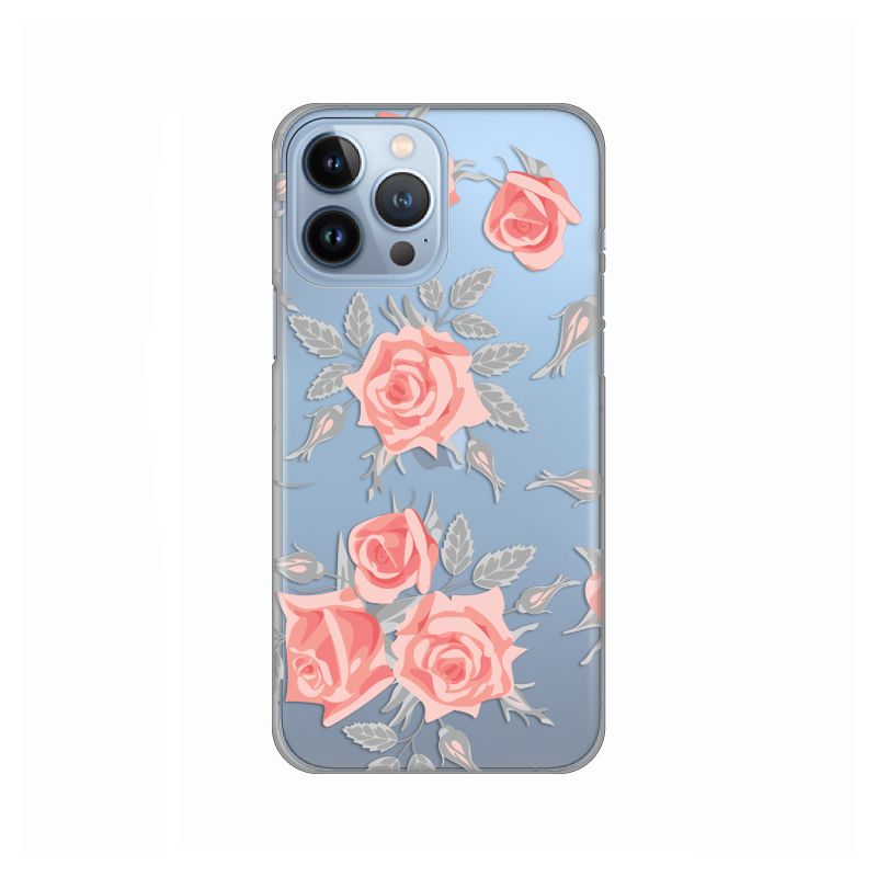 Maskica Silikonska Print Skin za iPhone 13 Pro Max Elegant Roses