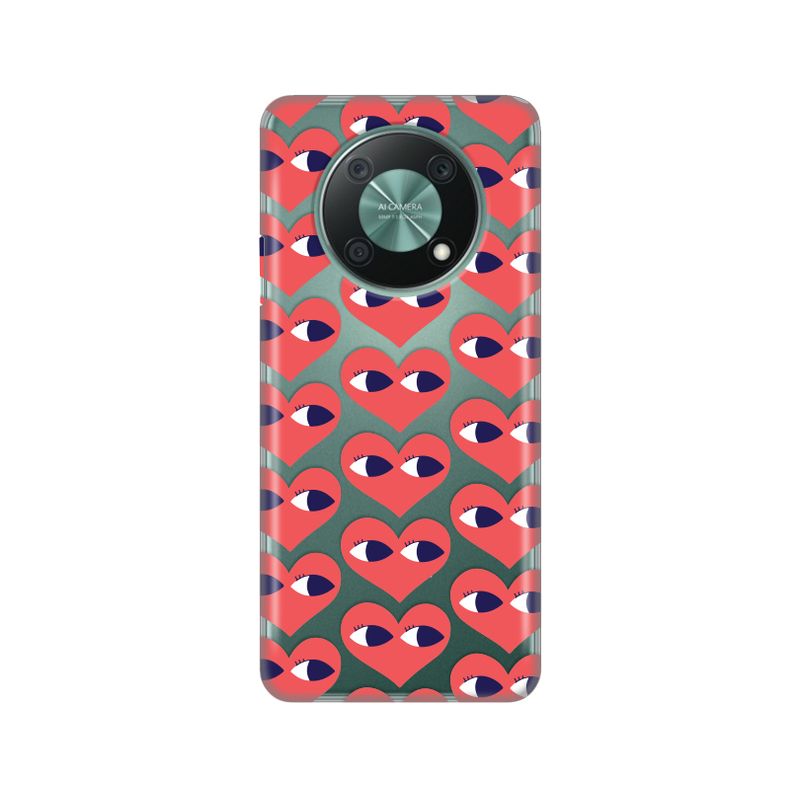 Maskica Silikonska Print Skin za Huawei Nova Y90 Eye Heart Pattern