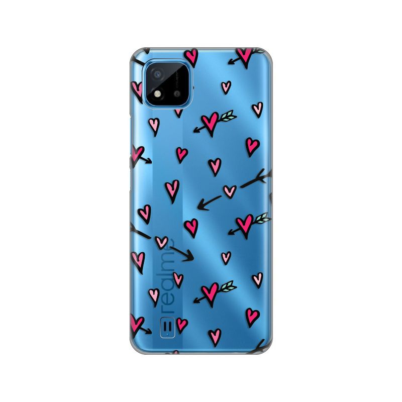 Maskica Silikonska Print Skin za Realme C11 (2021)/C20 Heart Pattern