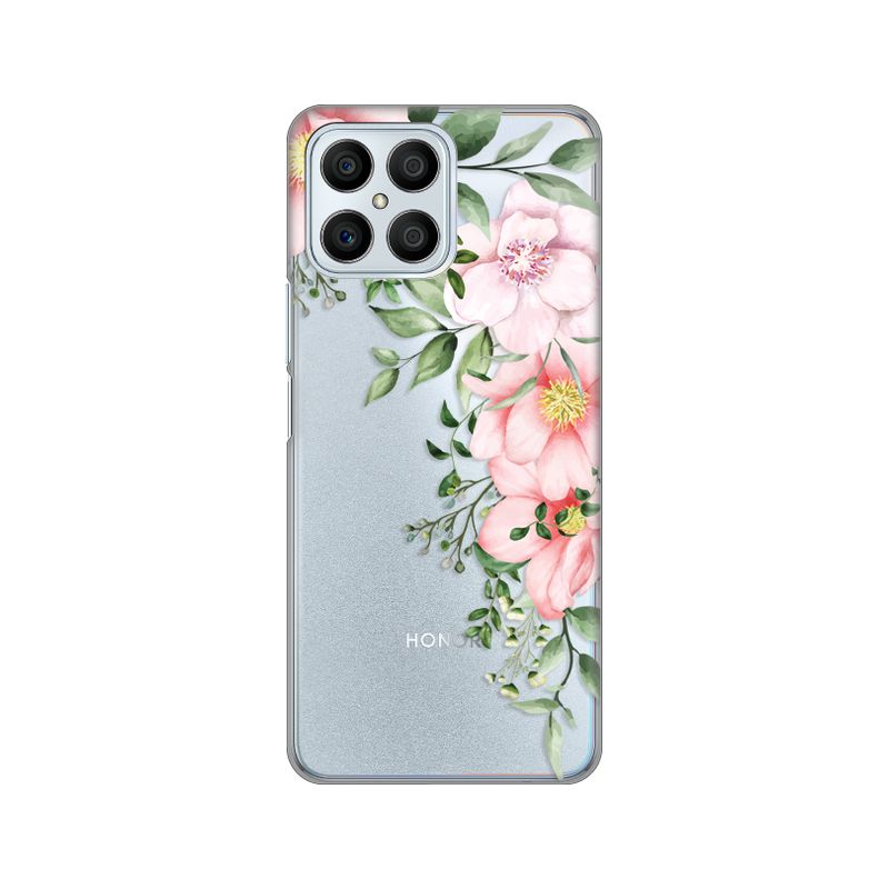 Maskica Silikonska Print Skin za Honor X8 Gentle Rose Pattern