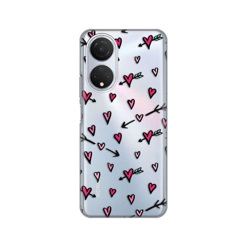 Maskica Silikonska Print Skin za Honor X7 Heart Pattern