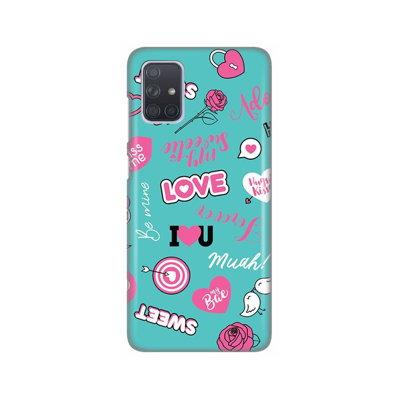 Maskica Silikonska Print za Samsung A715F Galaxy A71 Love