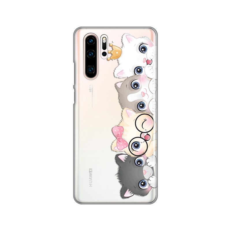 Maskica Silikonska Print Skin za Huawei P30 Pro Cats