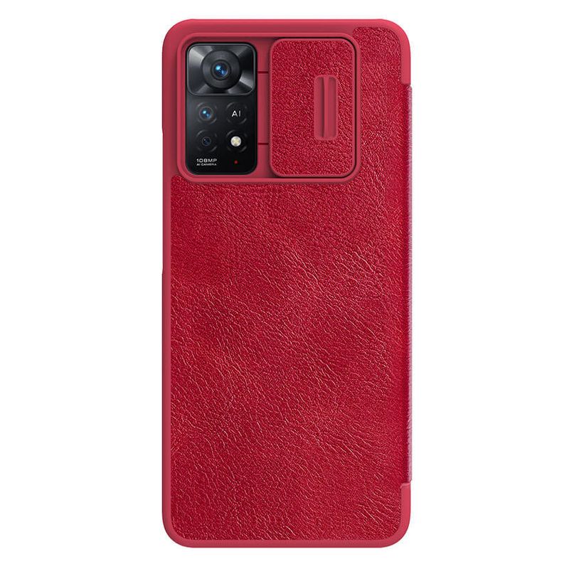 Maskica Nillkin Qin Pro za Xiaomi Redmi Note 11 Pro 4G/5G crvena