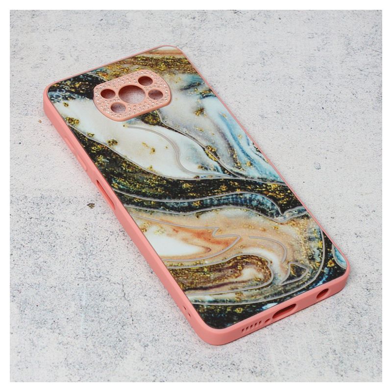 Maskica Marble Diamond za Xiaomi Redmi Note 11/Note 11s type 6 roze