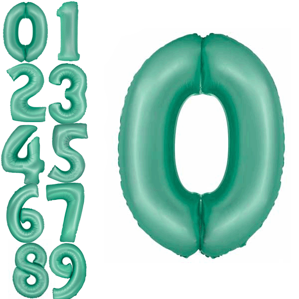 Zeleni brojevi baloni