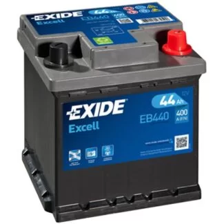 Akumulator Exide 12V 44Ah 400A Excell Fiat desno+