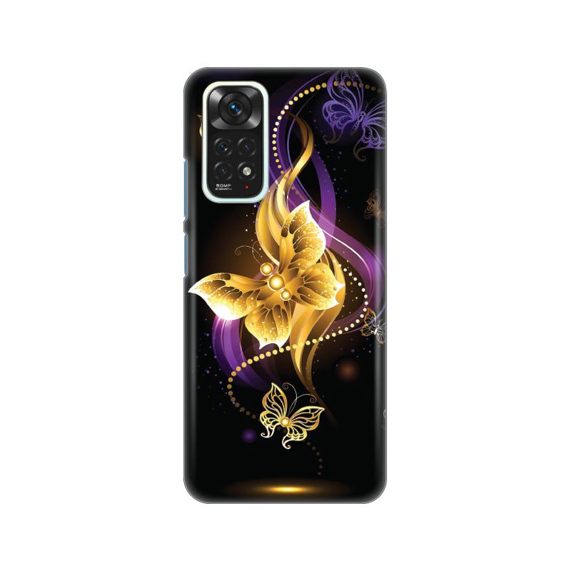 Maskica Silikonska Print Skin za Xiaomi Redmi Note 11/Note 11S Golden butterfly