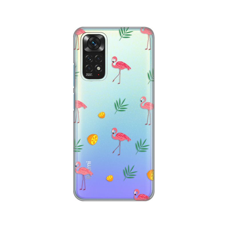 Maskica Silikonska Print Skin za Xiaomi Redmi Note 11/Note 11S Flamingos