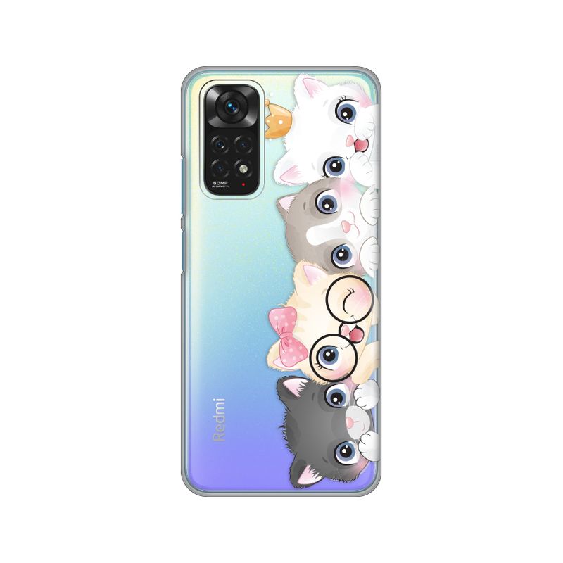 Maskica Silikonska Print Skin za Xiaomi Redmi Note 11/Note 11S Cats