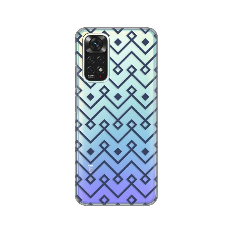 Maskica Silikonska Print Skin za Xiaomi Redmi Note 11/Note 11S Blue cubes