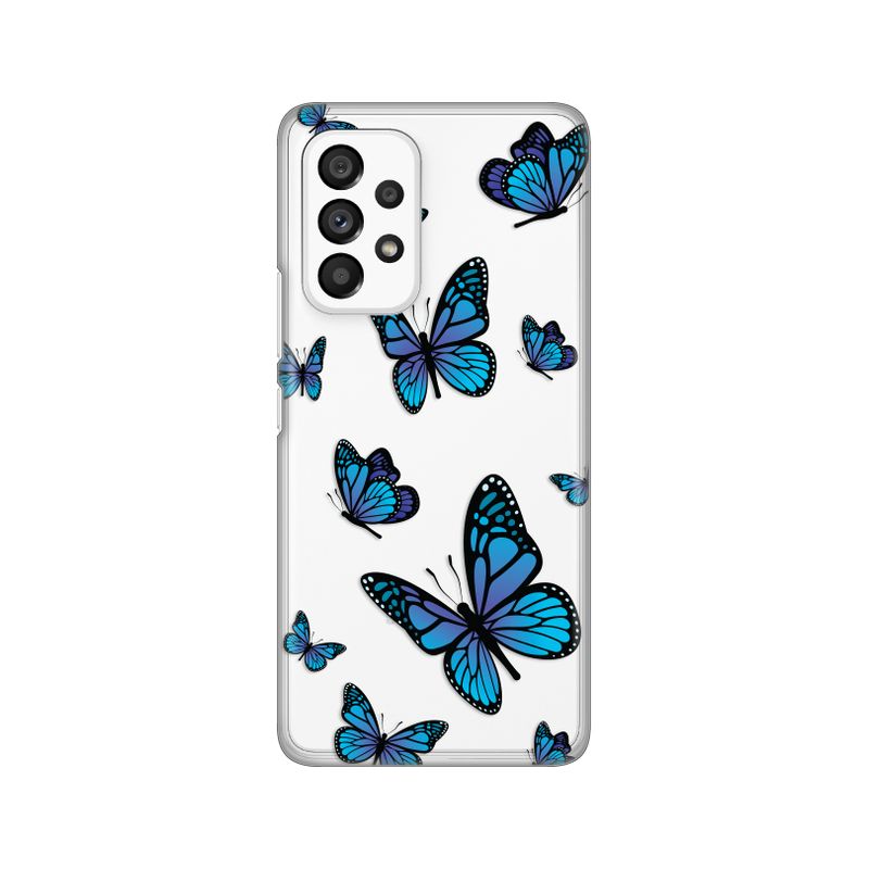 Maskica Silikonska Print Skin za Samsung A536B Galaxy A53 5G Blue butterfly