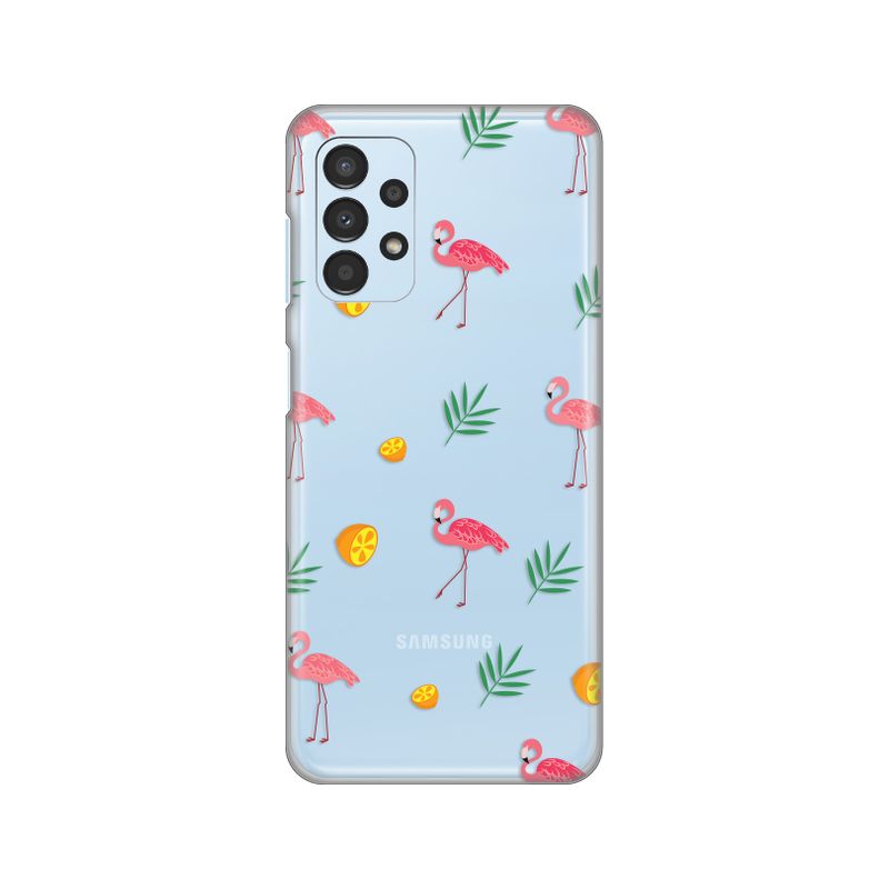 Maskica Silikonska Print Skin za Samsung A135F Galaxy A13 4G Flamingos